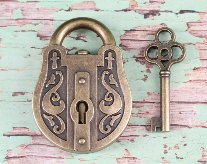 Lovely Shiny Lock and Key Set Padlock With Key Wedding Locks and Keys ...