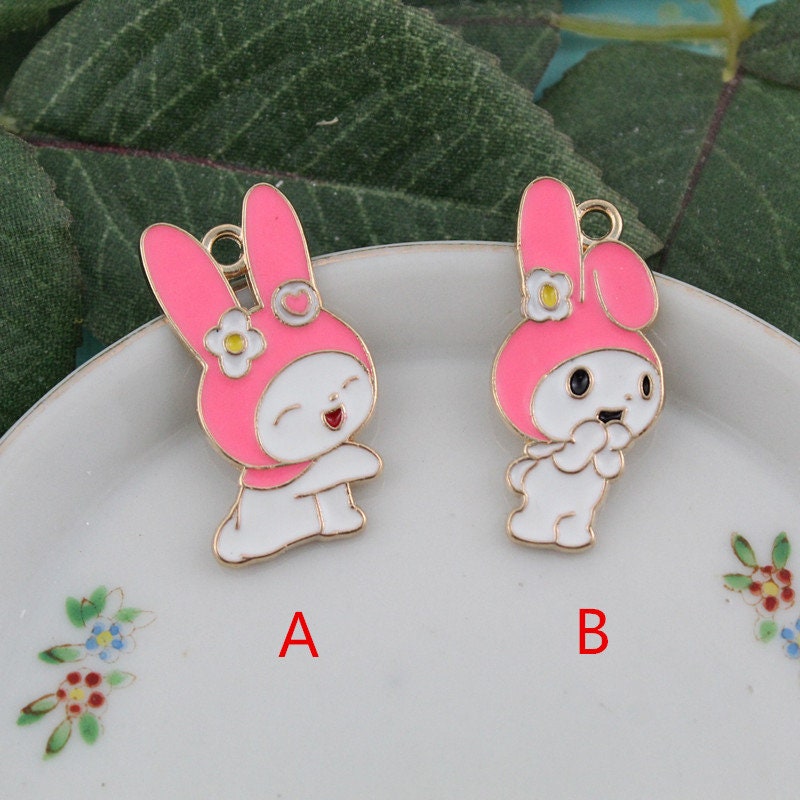 Set of 10 Mini Cartoon Gold Tone Enamel Charms Pendants Handmade DIY ...