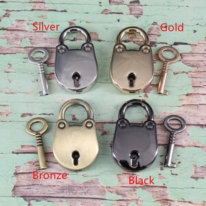 Lovely Shiny Lock and Key Set Padlock With Key Wedding Locks and Keys ...