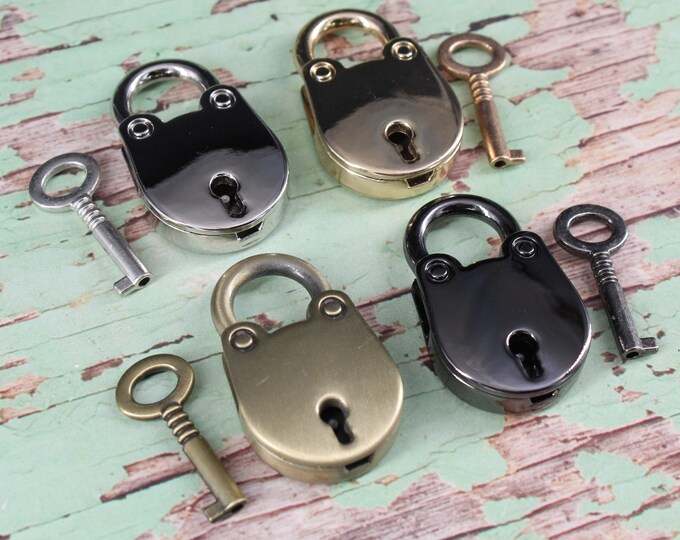 Lovely Shiny Lock and Key Set Padlock With Key Wedding Locks and Keys ...
