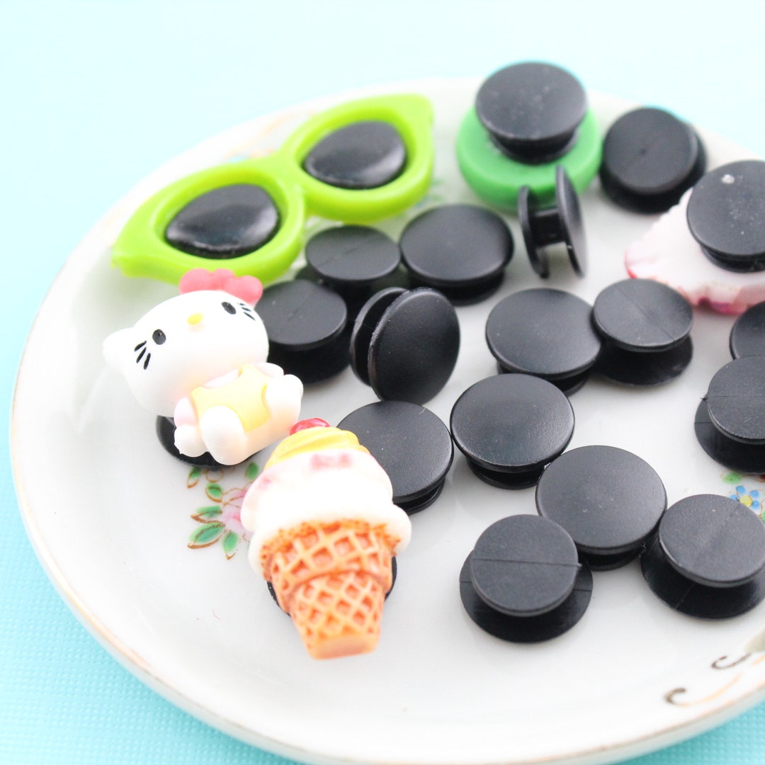 Black Back Buttons for Croc Shoes Charms 12 Mm - Etsy