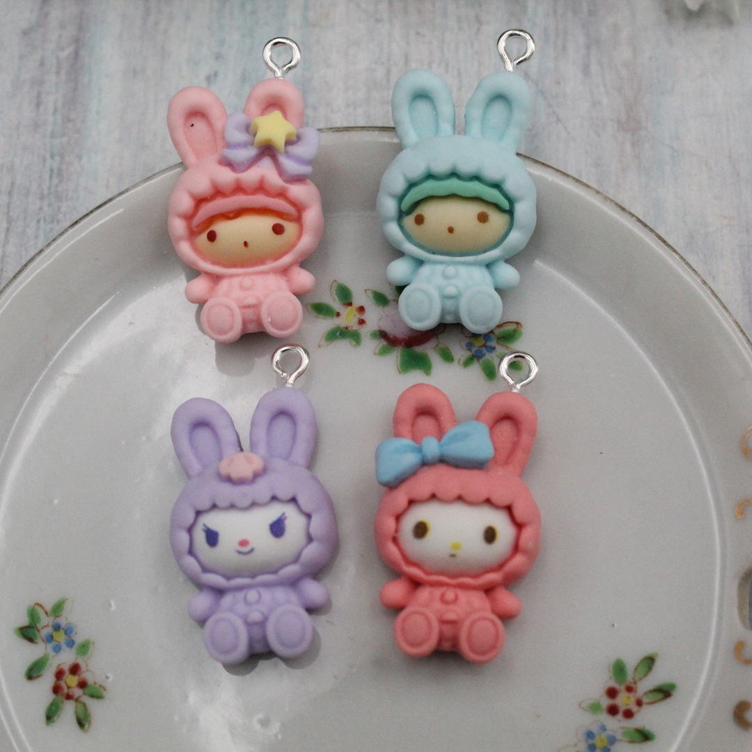Assorted Mini Cartoon Resin Charms Flat Back Cabochon Packs Handmade ...