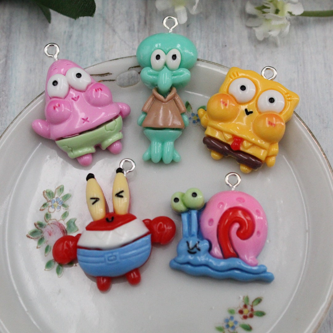Assorted Mini Cartoon Resin Charms Flat Back Cabochon Packs Handmade ...