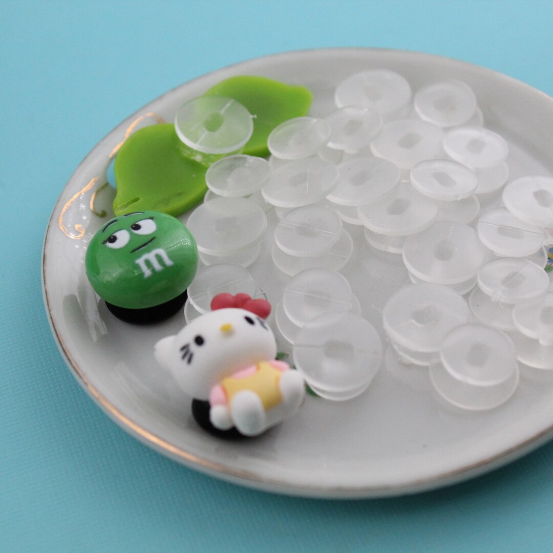 White Back Buttons for Croc Shoes Charms 12 Mm - Etsy