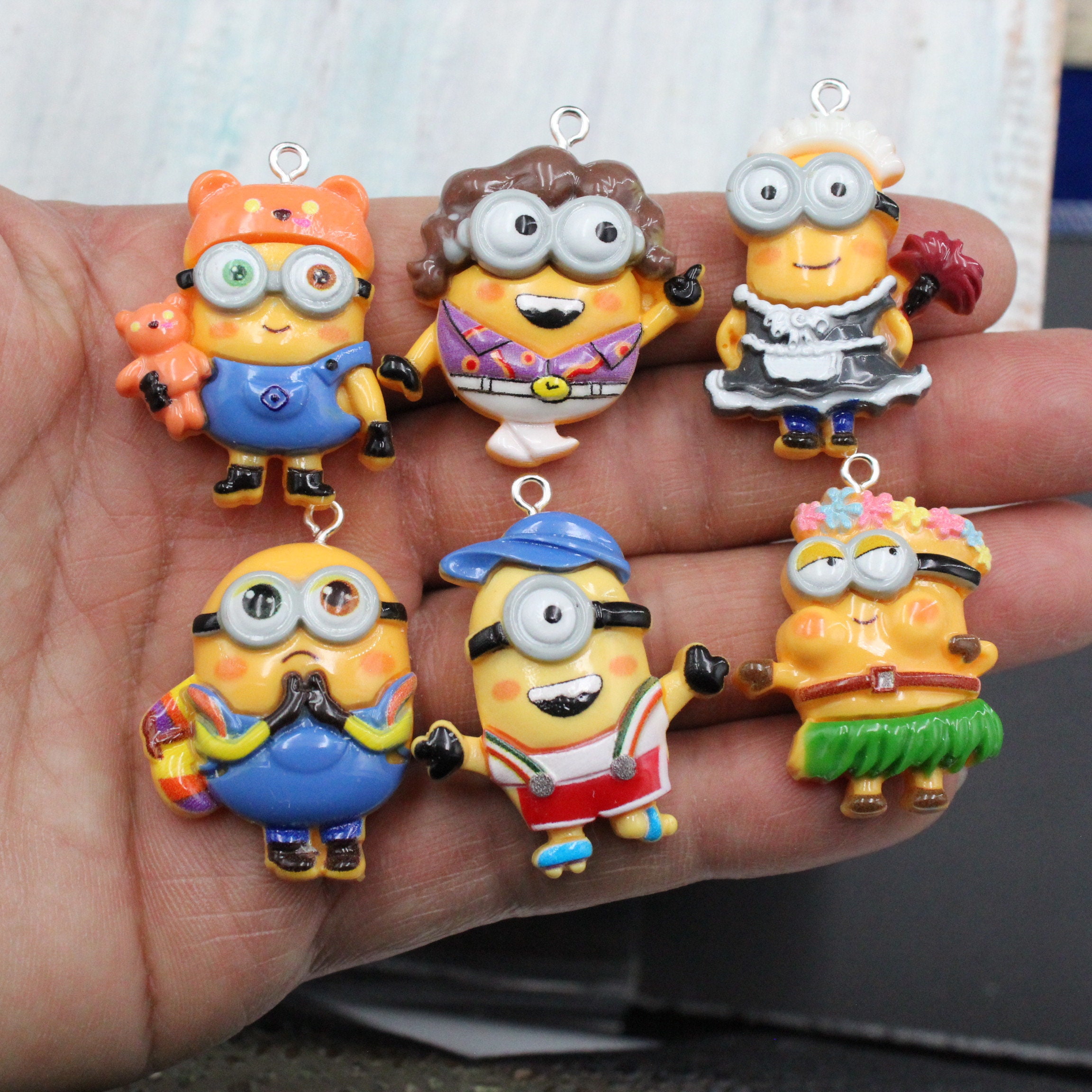 Assorted Mini Cartoon Resin Charms Flat Back Cabochon Packs Handmade ...