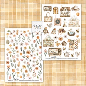 Early Spring, Baby Animals, Easter Paper, Paper Craft Supplies ...