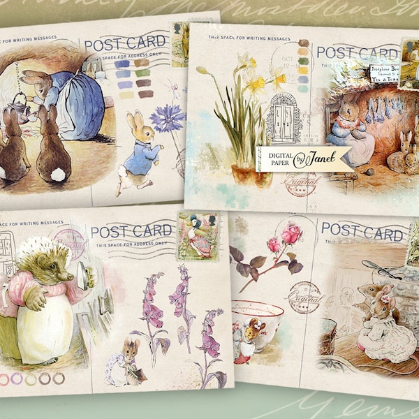 Beatrix Potter Cards - Etsy