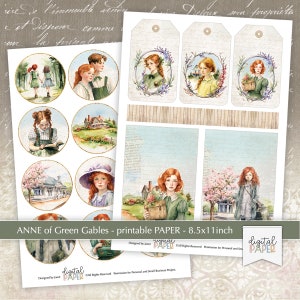 Anne of Green Gables, Printable Scrapbooking Kits, Journal Pages ...