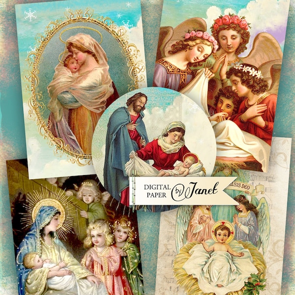 Nativity Cards - Etsy