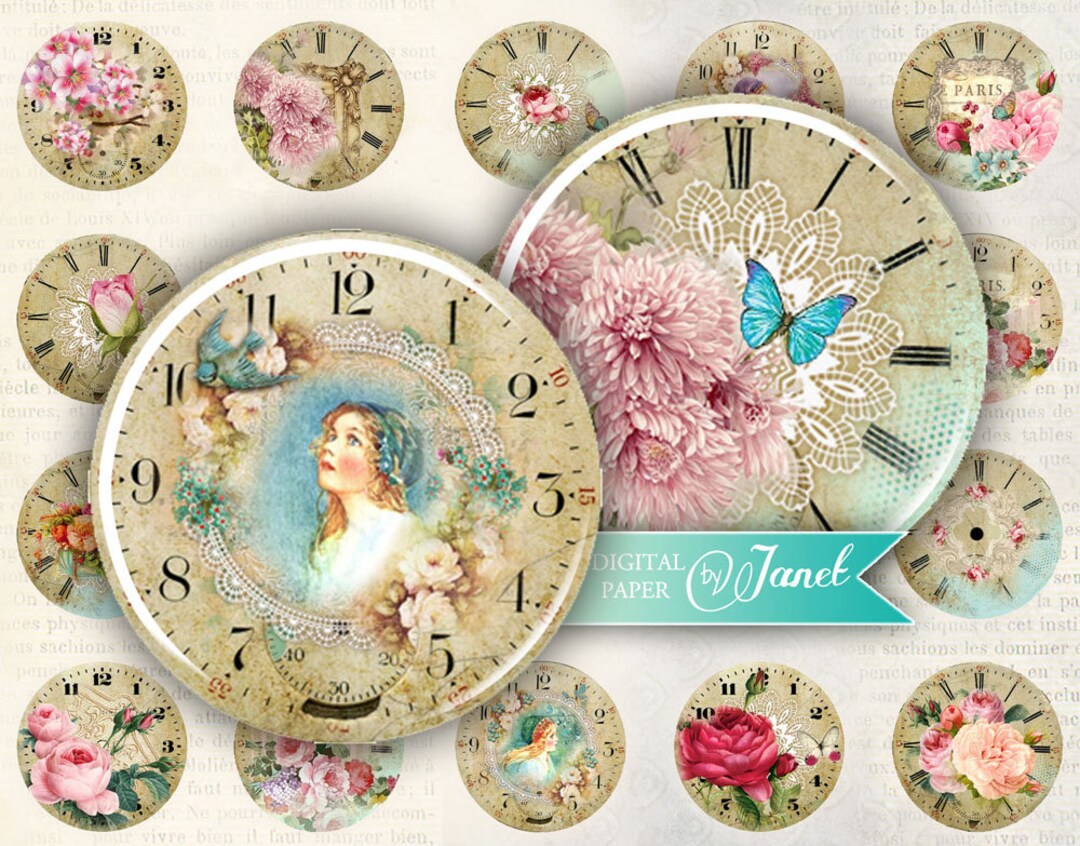 Your Time - Circles Image - Digital Collage Sheet - 1 X 1 Inch ...