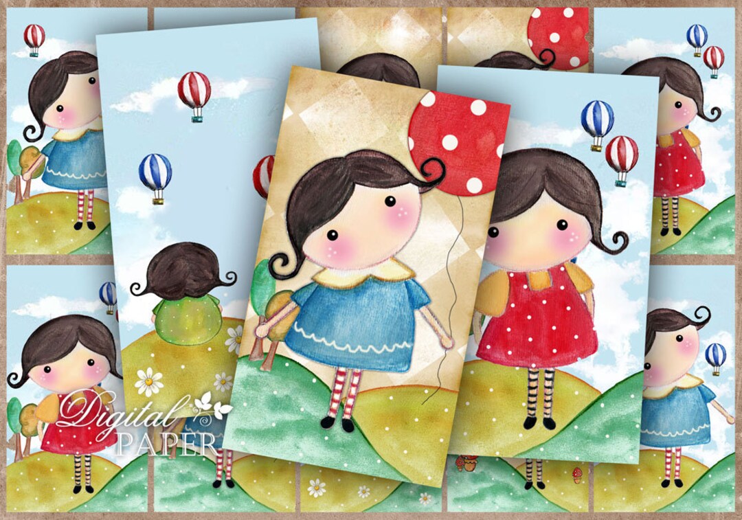 Matilda Digital Collage Sheet Set of 10 Printable - Etsy