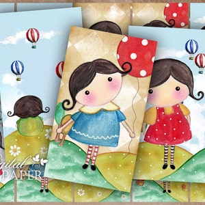 Matilda Digital Collage Sheet Set of 10 Printable - Etsy