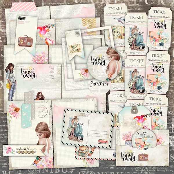 Scrapbook Kit Digital - Etsy