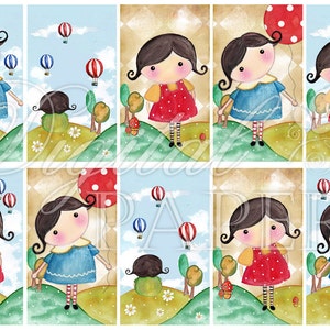 Matilda Digital Collage Sheet Set of 10 Printable - Etsy