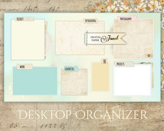Cozy Autumn Desktop Organizer Wallpaper & Folder Icons - Etsy