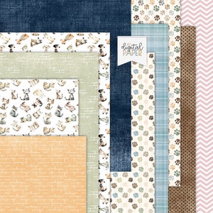 Lovely Puppy, Cat, Dog, Cute Animals, Paper Craft Supplies, Printable ...