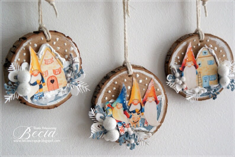 Winter Card Digital Collage Sheet Set of 4 Cards | Etsy