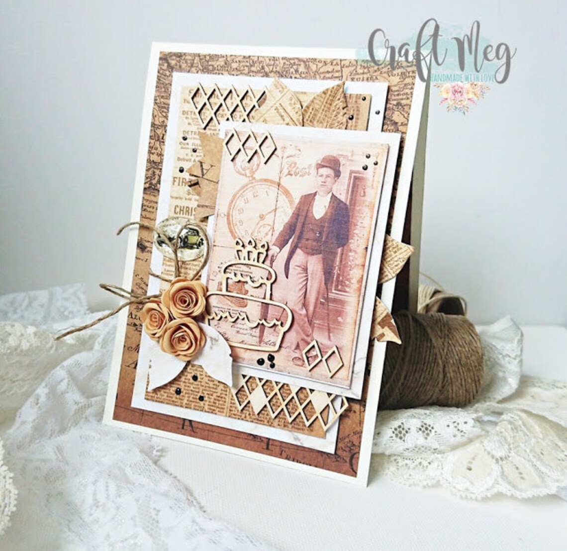 Vintage MEN Digital Collage Sheet Set of 6 Printable - Etsy