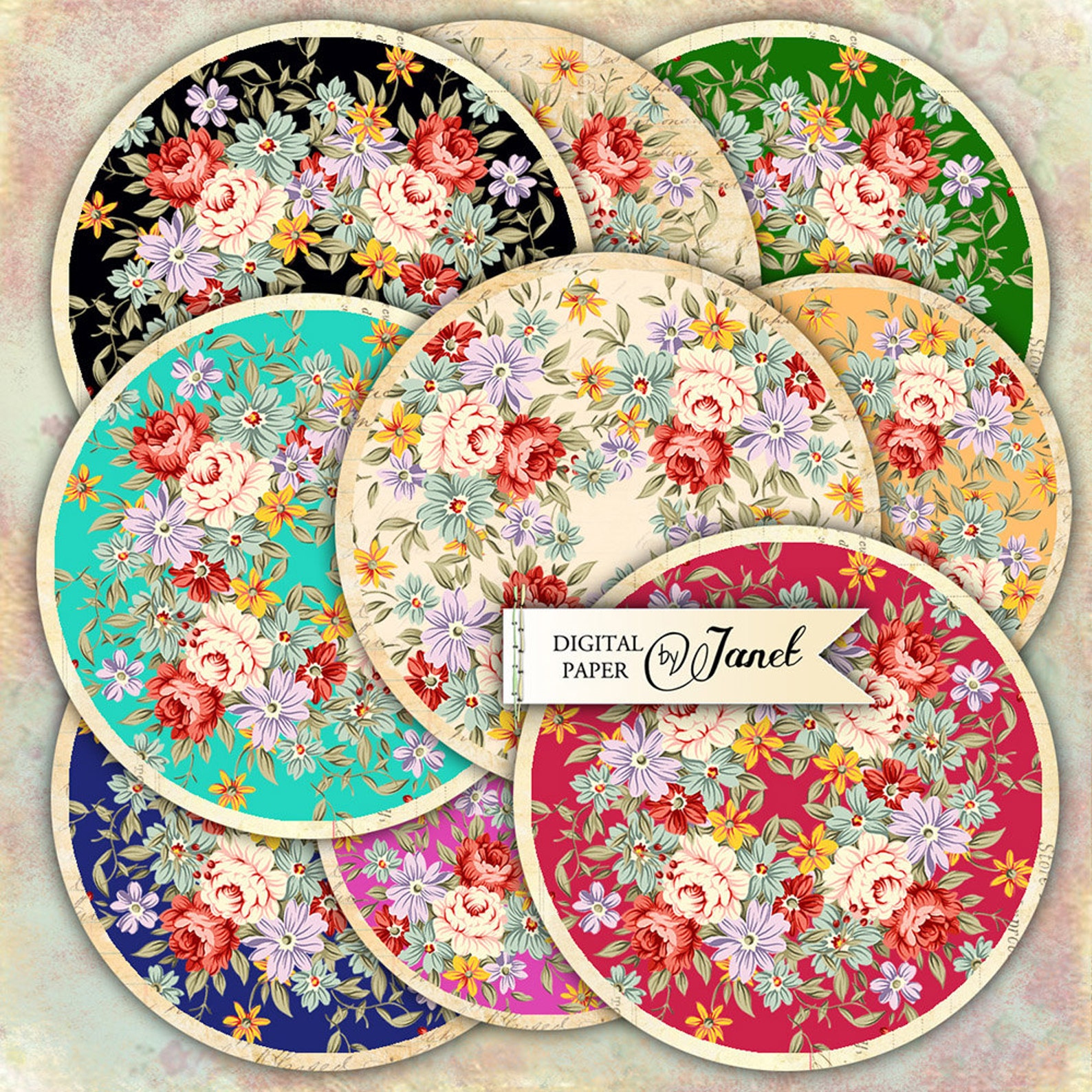 POLISH Folklore - 2 Inch - Set of 15 - Digital Collage Sheet - Pocket ...