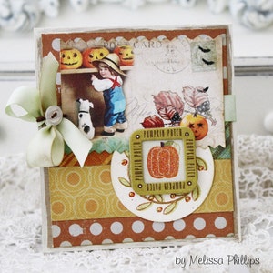 HALLOWEEN Post Card - Digital Collage Sheet - Set of 8 - Printable ...