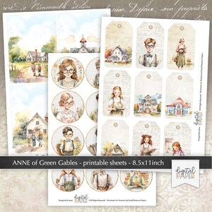 Hello SCHOOL, Printable Scrapbooking Kit, Stickers, Scrapbooking Paper ...
