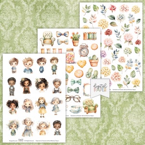 Grandparents Scrapbook Kit, Grandmother Grandfather Ephemera, Family ...