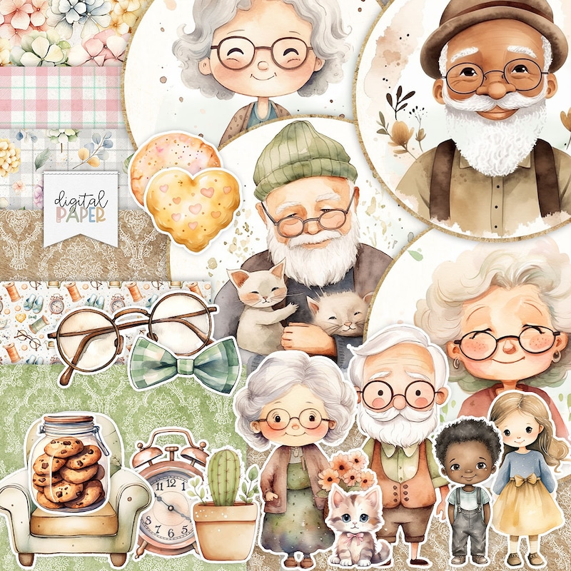 Grandparents Scrapbook Kit - Etsy