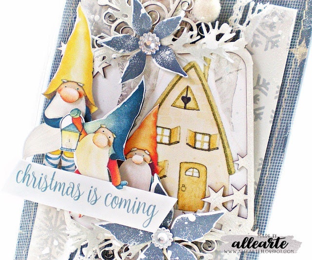 Winter Card Digital Collage Sheet Set of 4 Cards | Etsy