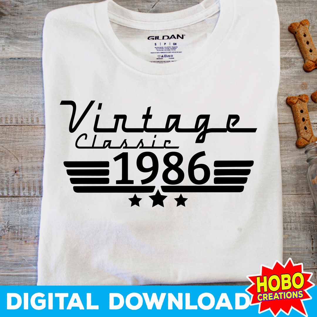 38th Birthday Svg, 1986 Svg, Classic 1986 Svg, 38 Birthday Svg, Vintage ...