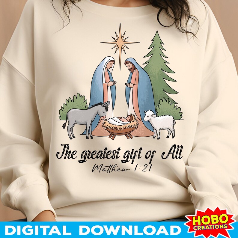 Christmas Manger Nativity Scene Png, Coquette Jesus Christmas Png ...