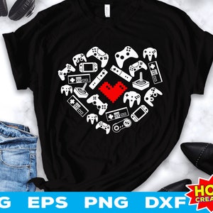 Heart of Game Svg, Video Game Controller Heart SVG, Love Game Svg for ...