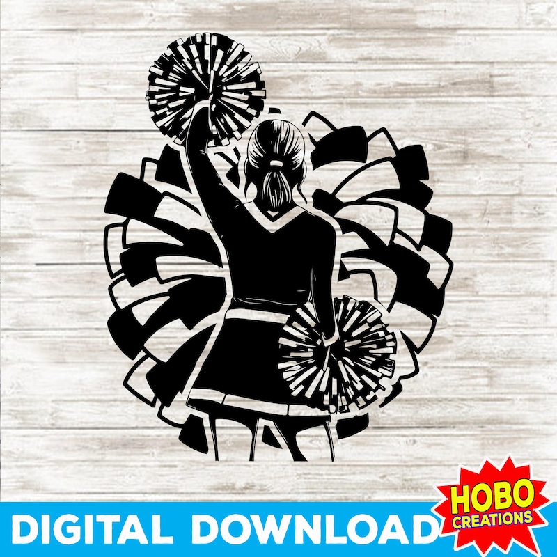Cheerleader Svg - Etsy