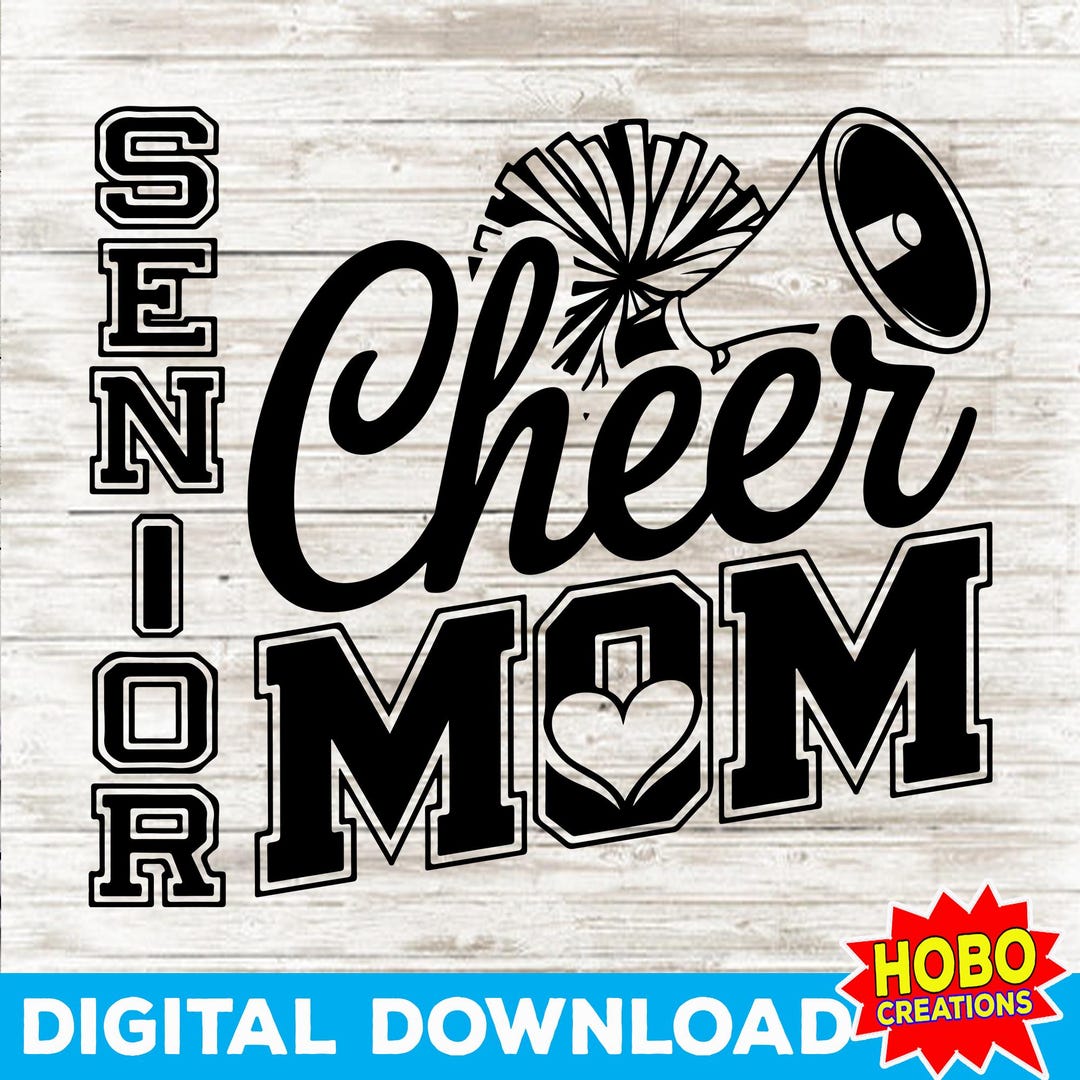 Senior Cheer Mom SVG, Cheerleader Mom Svg, Football and Cheer ...
