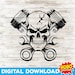 Skull Mechanic SVG PNG, Wrenches and Tools Clipart, Handyman Repair SVG ...