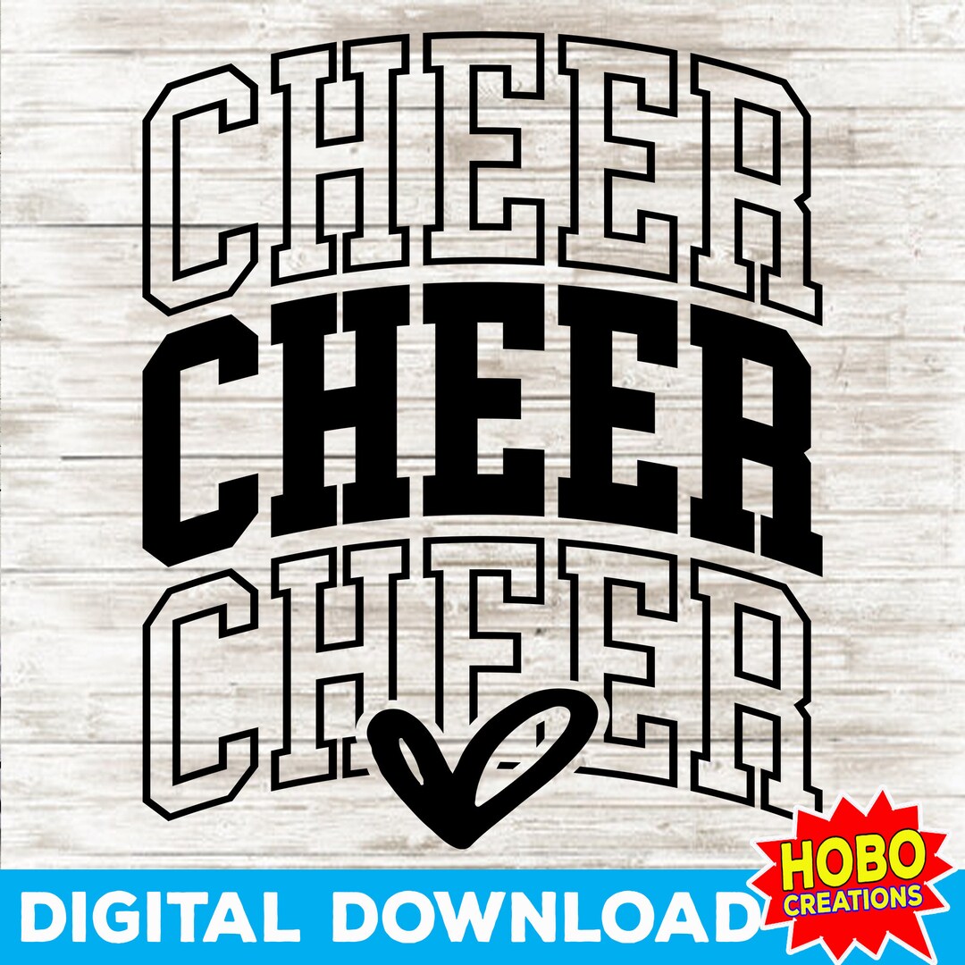 Cheer SVG, Cheer Cut File for Cricut, Cheerleader Svg, Cheer Word SVG ...