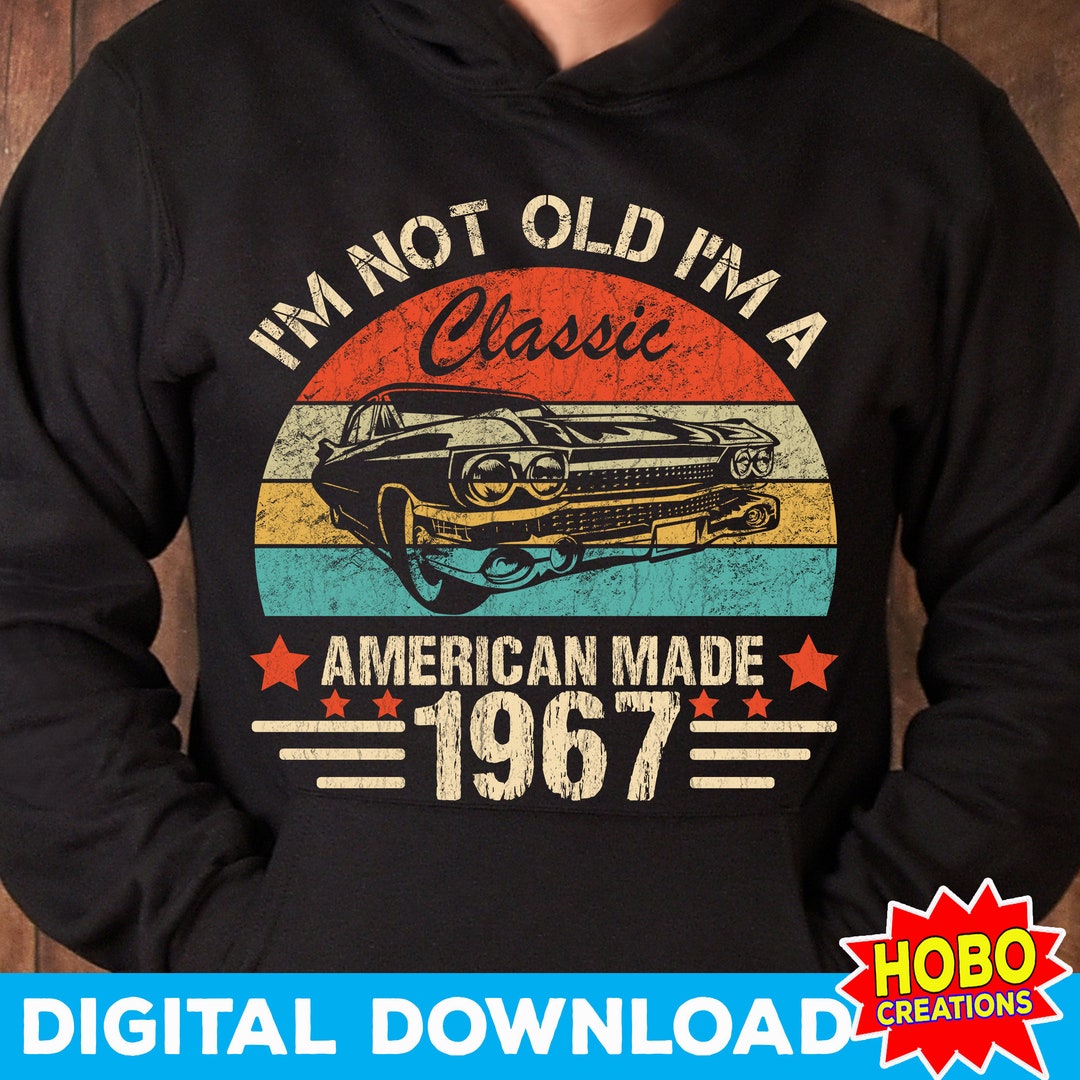 1967 Birthday Png, 57 Years Old Png, Birthday 1967 Png, Vintage ...