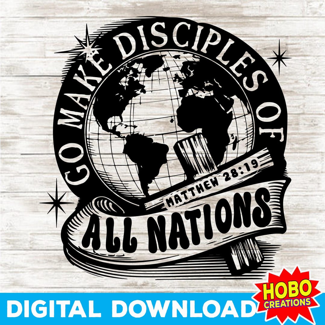 Retro Go Make Disciples SVG PNG, Christian Streetwear Sublimation ...