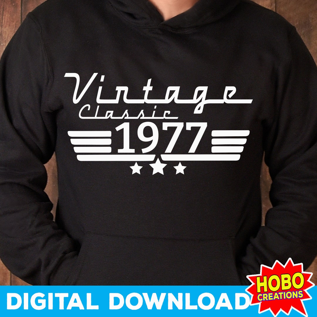 47th Birthday Svg, 1977 Svg, Classic 1977 Svg, 47 Birthday Svg, Vintage ...