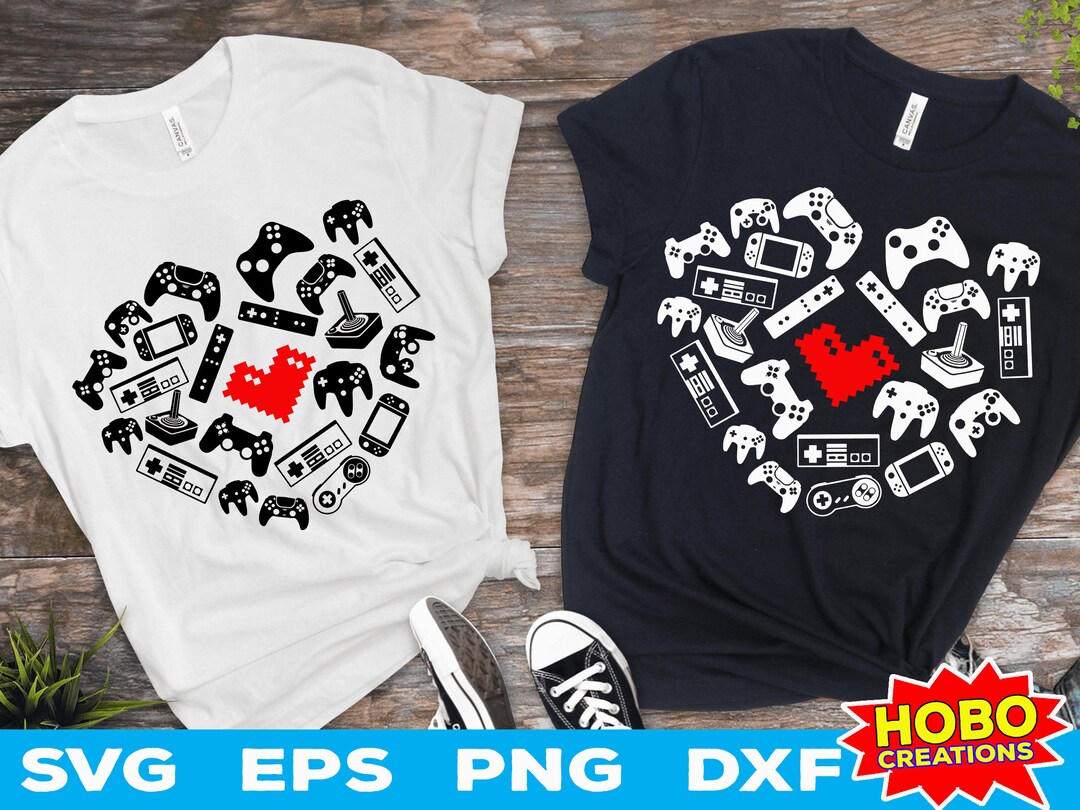 Heart of Game Svg, Video Game Controller Heart SVG, Love Game Svg for ...