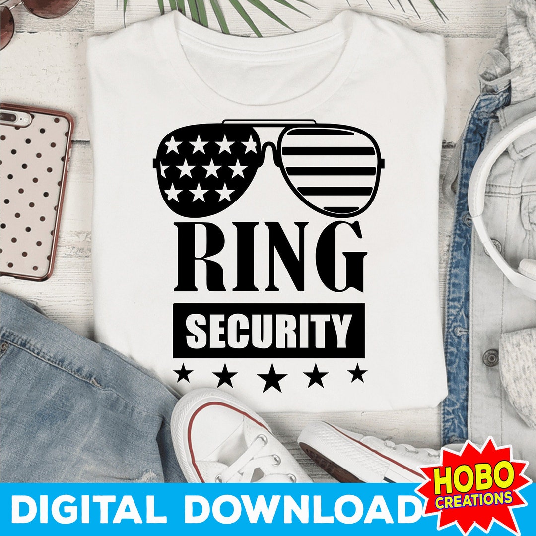 Ring Security Svg, Wedding Svg, Wedding Party Svg, Marriage Svg, Ring ...