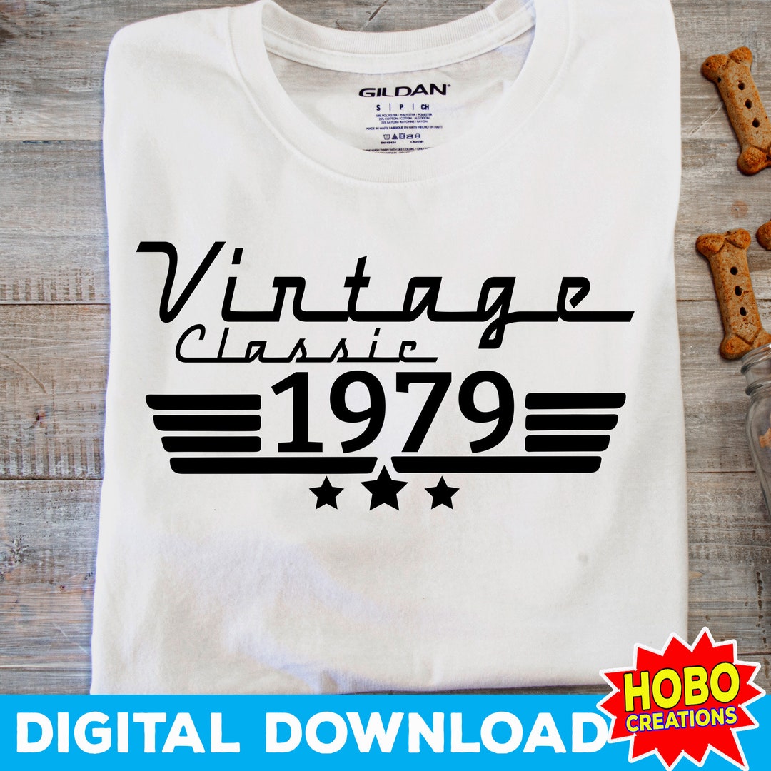 45th Birthday Svg, 1979 Svg, Classic 1979 Svg, 45 Birthday Svg, Vintage ...