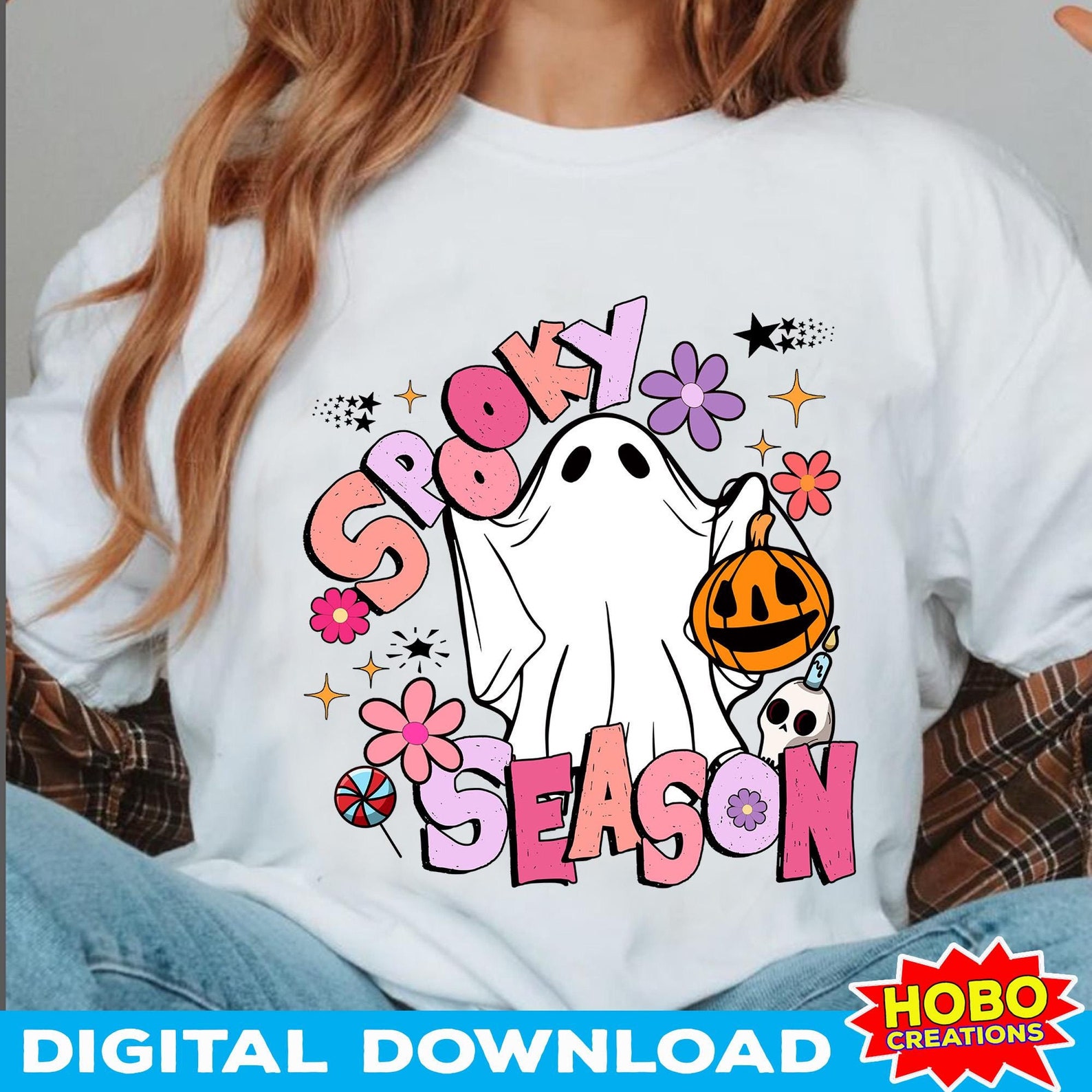 Spooky Season PNG, Retro Halloween Png, Pumpkin Png, Halloween Png ...