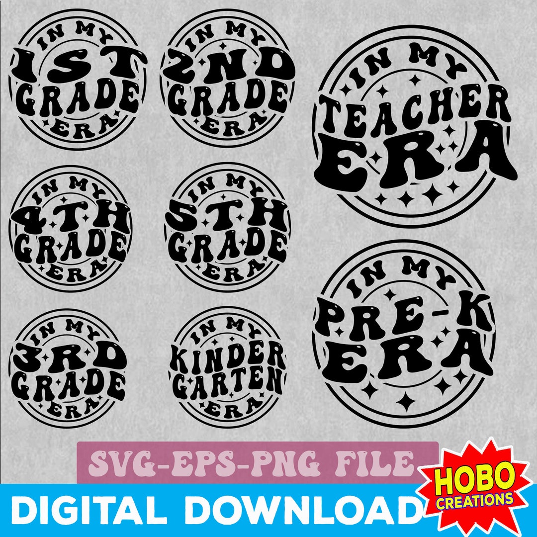 In My Teacher Era Svg Bundle, Teacher Era Svg, 1st Grade Era Svg ...