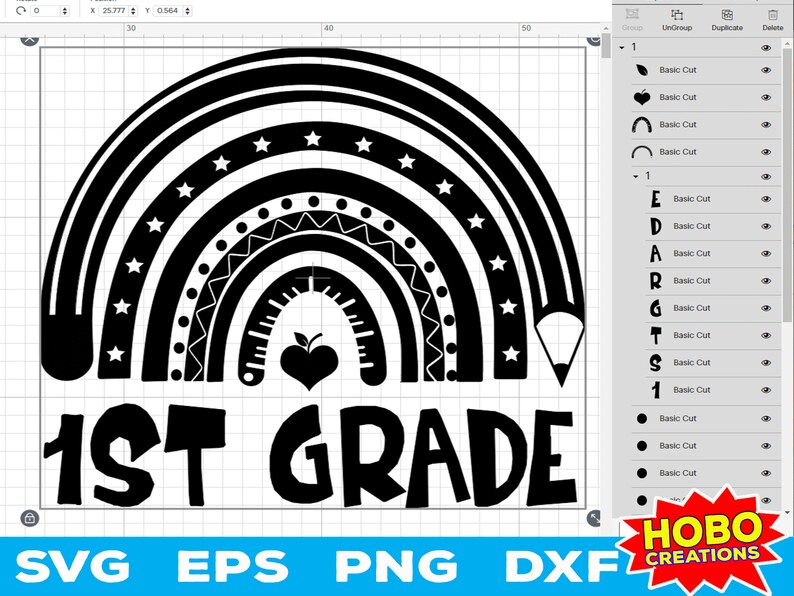 First Grade Svg Rainbow School Svg Back to School Svg - Etsy