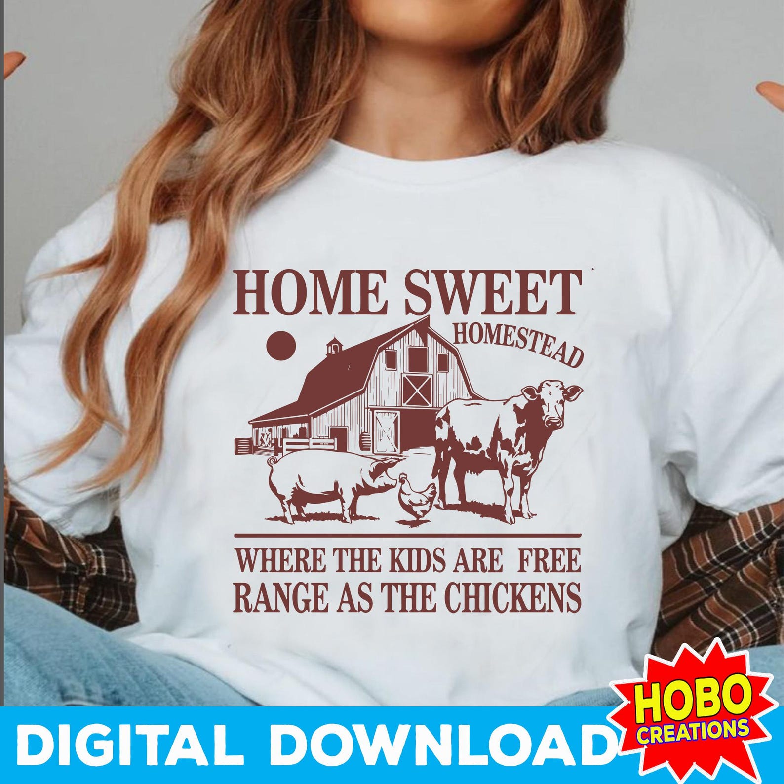 Home Sweet Homestead SVG PNG, Vintage Farm Life Shirt Design, Cow ...