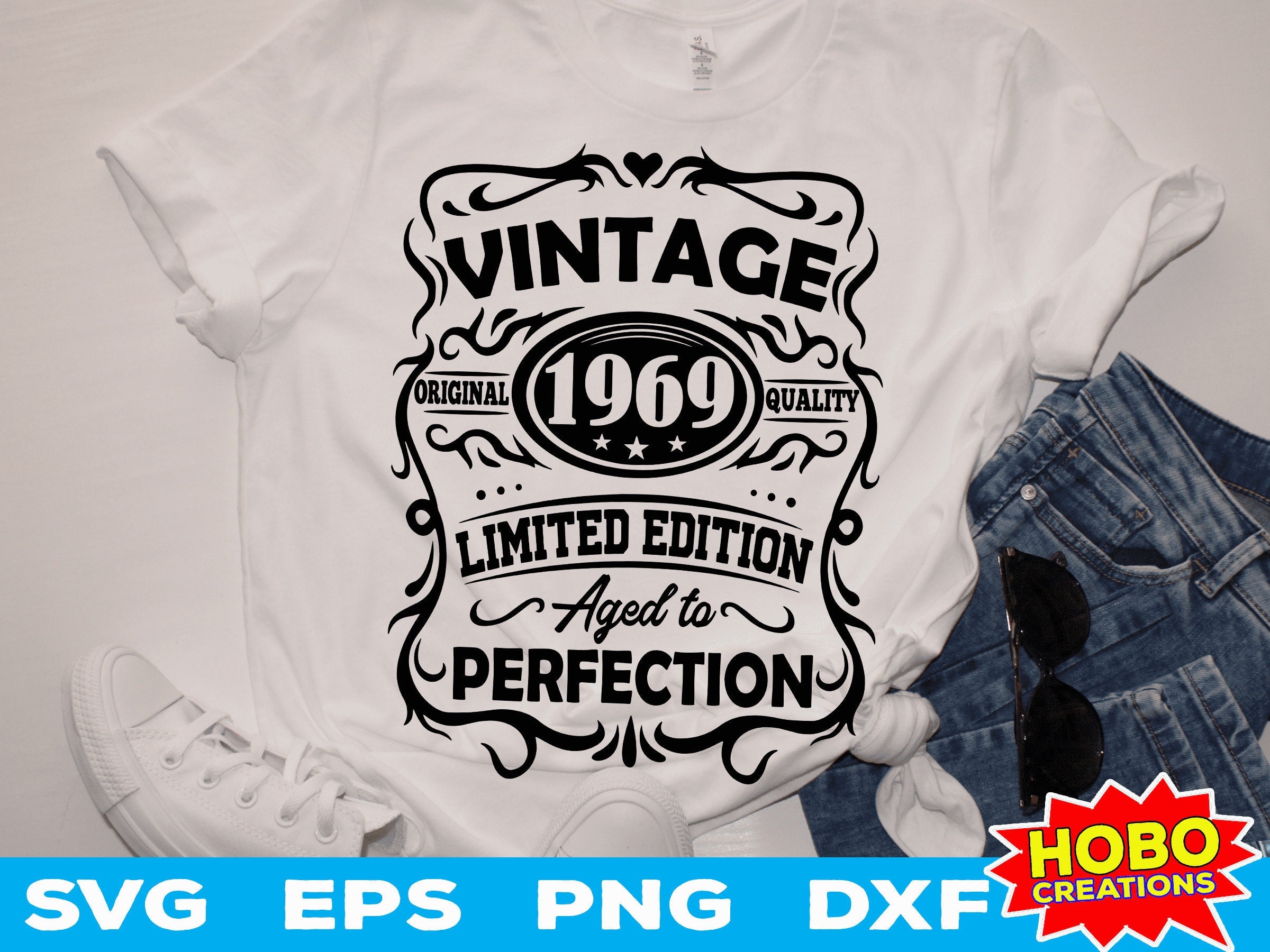 Vintage 1969 Svg 53th Birthday Aged to Perfection Svg 53 - Etsy