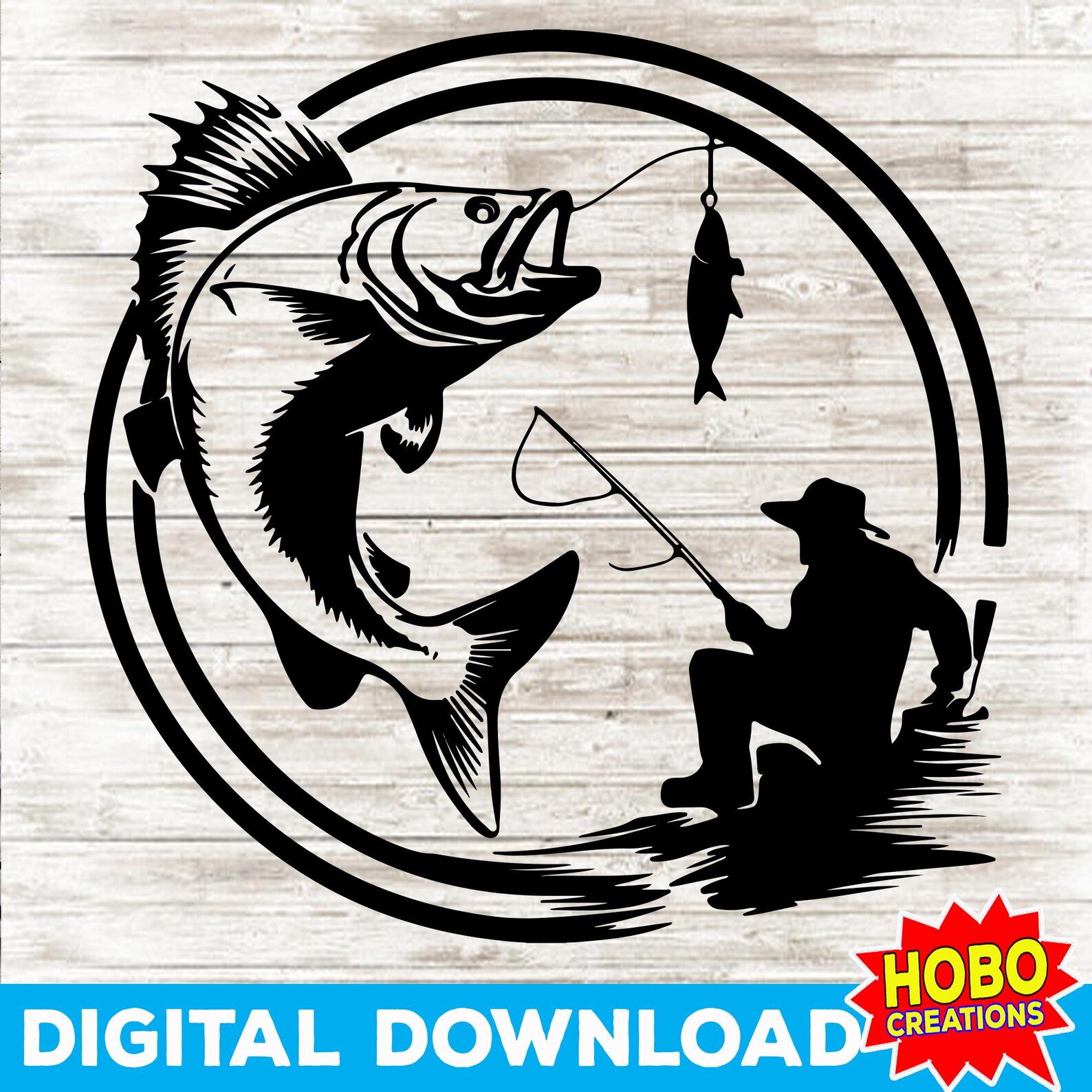 Fishing Svg, Fisherman Catching Fish Svg, Bass Fishing Svg, Funny ...