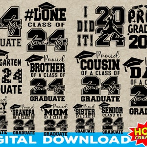 Graduation 2024 SVG, Proud of 2024 Graduate Svg , Proud Mom of a 2024 ...