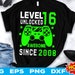 Level 14 Unlocked SVG, 14th Birthday Boy Gamer, 14 Years Old Svg, Video ...