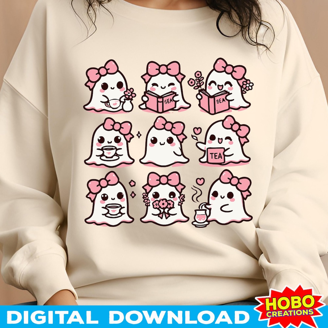 Pink Ghost Png Ghost Collage PNG, Spooky Season Png, Halloween PNG ...